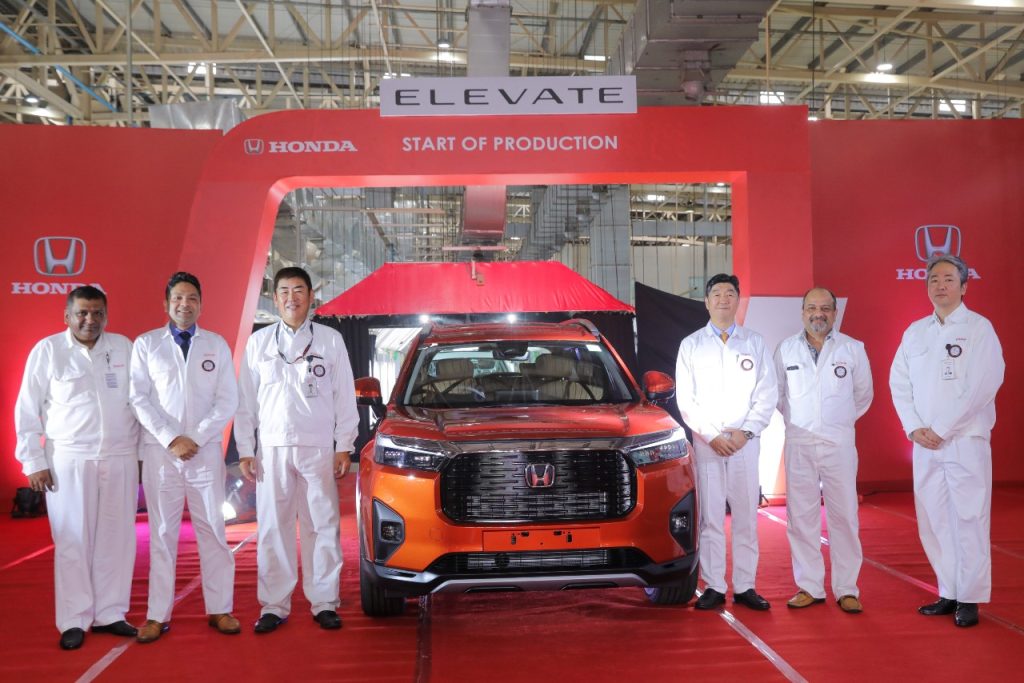 Honda Cars India begins production of its mid-size SUV Honda Elevate ...